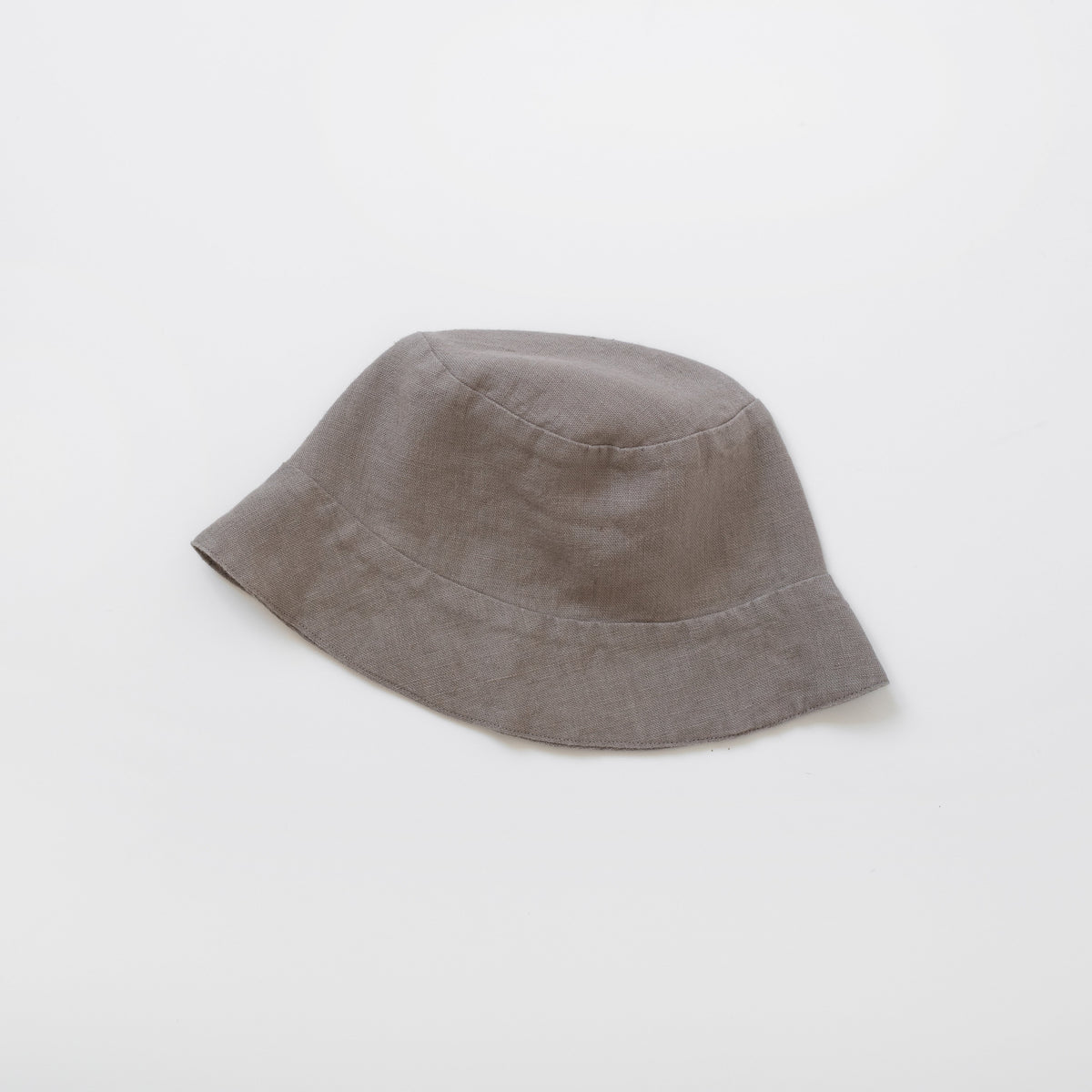 Linen Bucket Sun Hat in Taupe